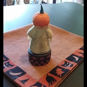 Holiday | Nwt Handmade Candy Container Pumpkin Head Figure | Poshmark